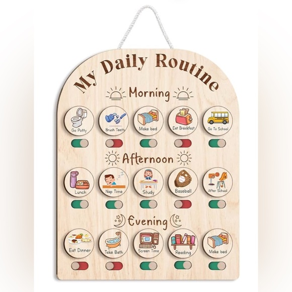 Other | Daily Routine Chart For Kids Visual Schedule Routine Chart For ...